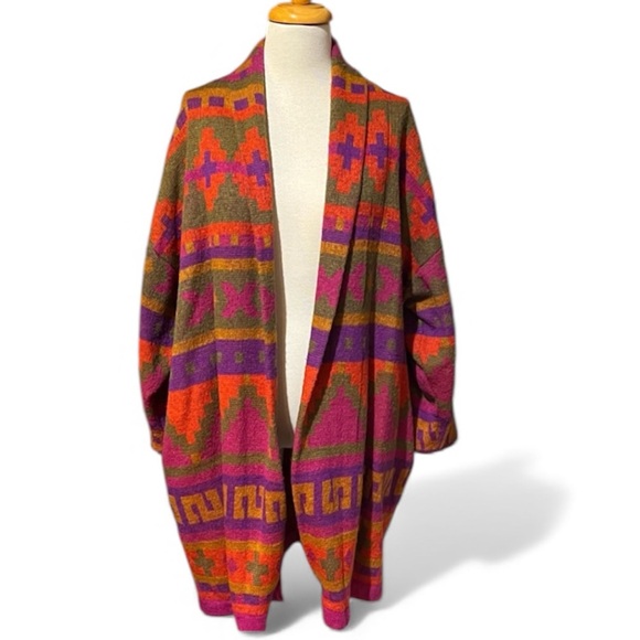 I.B. Diffusion | Sweaters | Vintage Ib Diffusion Colorful Aztec ...